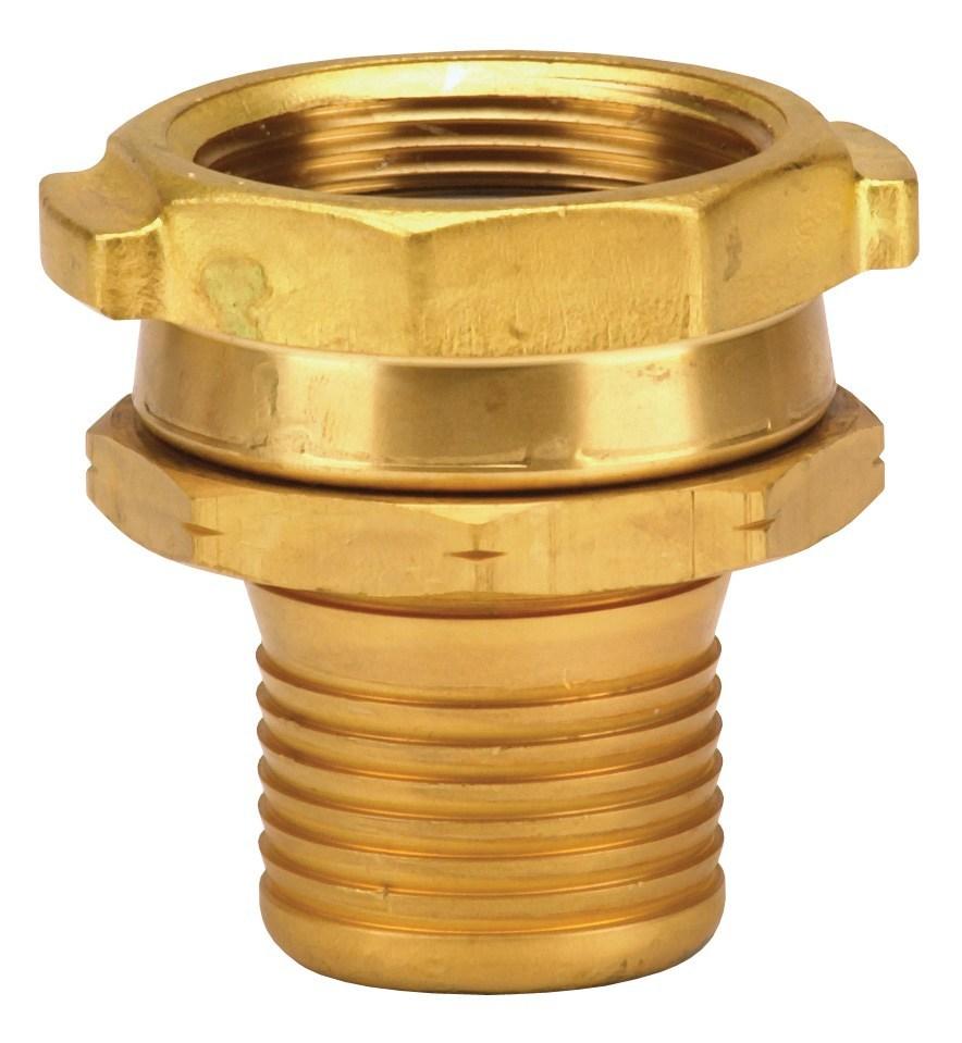 3" Scovill Style Perm Fem NPSH Coupling, Brass w/Buna Washer ...