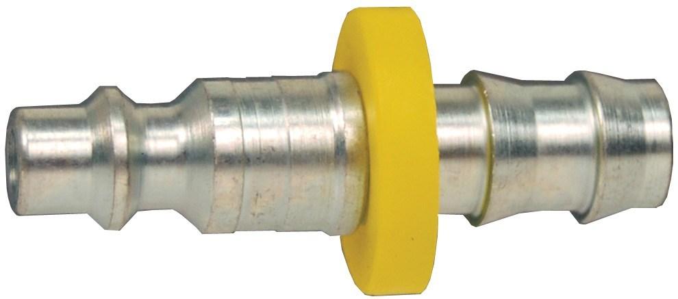 3/8" Steel Industrial Nipple x 1/4" Push-On Hose Barb Plug ...