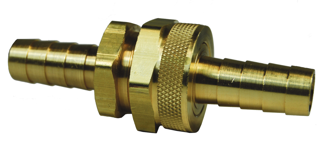 5/8" GHT Complete Cplg w/Hex Nut Brass - Specialties Company of Freeport