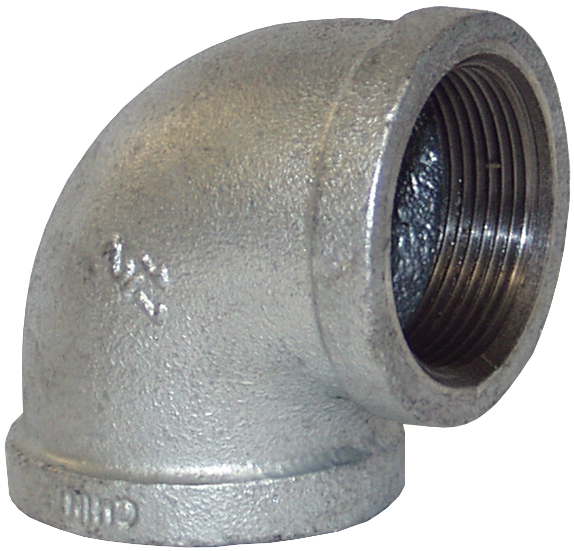 2" FNPT Threaded 90° Elbow 150# Galvanized Iron - Specialties Company ...