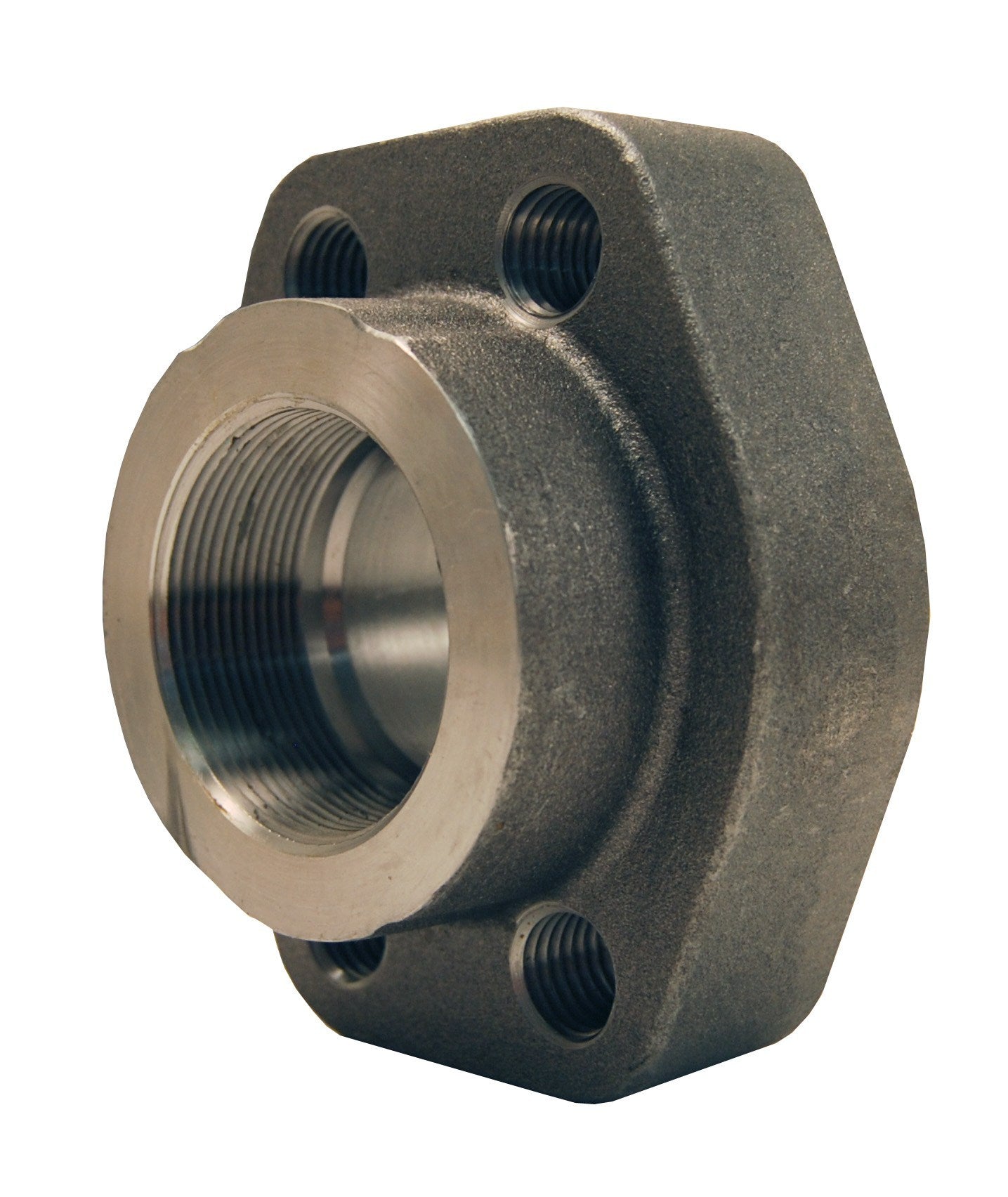 Code 62 Hyd 4-Bolt Flat Face Flange CS 1-1/4"-11.5 NPTF Thd, Port & Pad ...