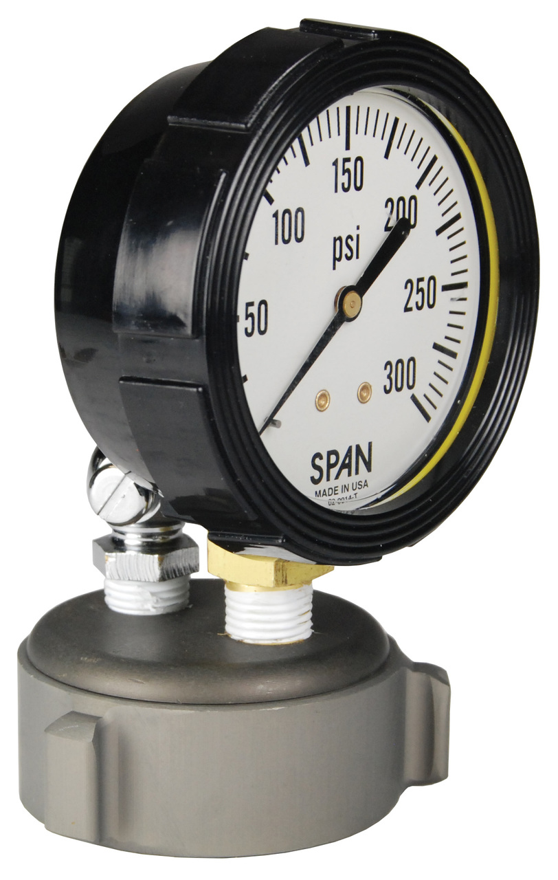 2-1/2" NH CAP TEST GAUGE WITH PETCOCK - ALUM - Specialties Company of ...