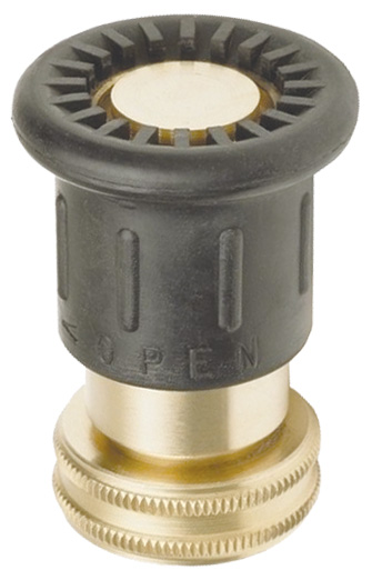 1-1/2" NPSH, Brass Higher Pressure Fog Nozzle, 90° Pattern at 100psi ...