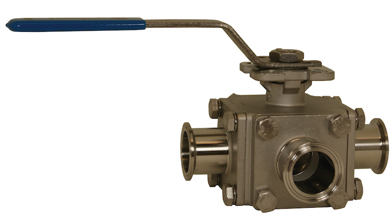 3-way Multi-port Sanitary Stainless Steel Ball Valve-BV3SVLF250C-A ...