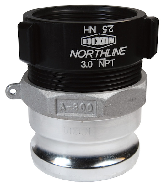 2-1/2" Global Alum Fem NST x Male Adapter - Specialties Company of Freeport