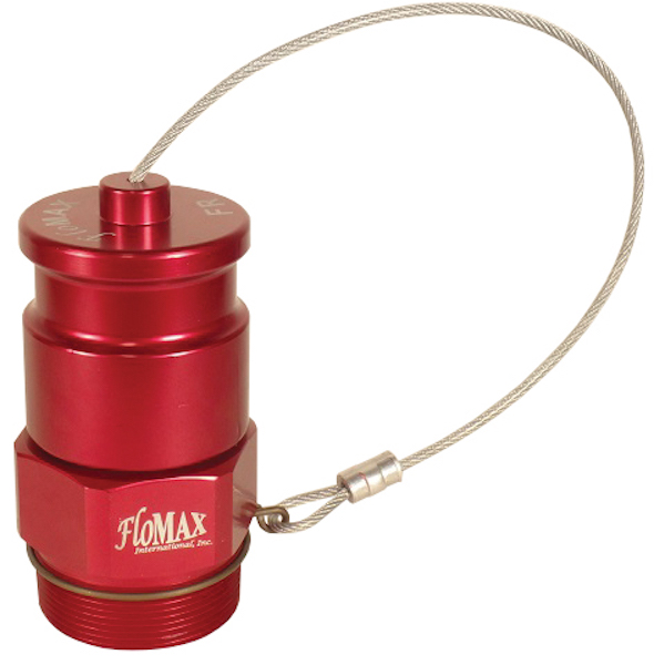 2" Non-Interchange Fuel Receiver w/ Cap MNPT Anodized Alum ...