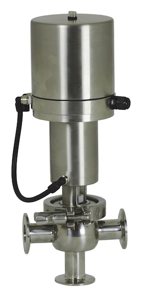 SV-Series Single Seat Hygienic Valve T Body Pneumatic Actuator Spring ...