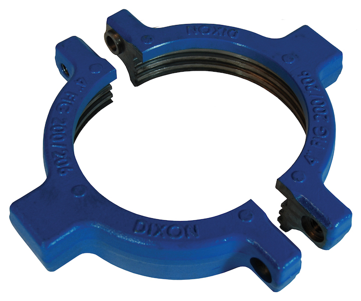 8" Hammer Union Split Nut w/Bolts for Fig 200/206, Forged Steel, Blue ...