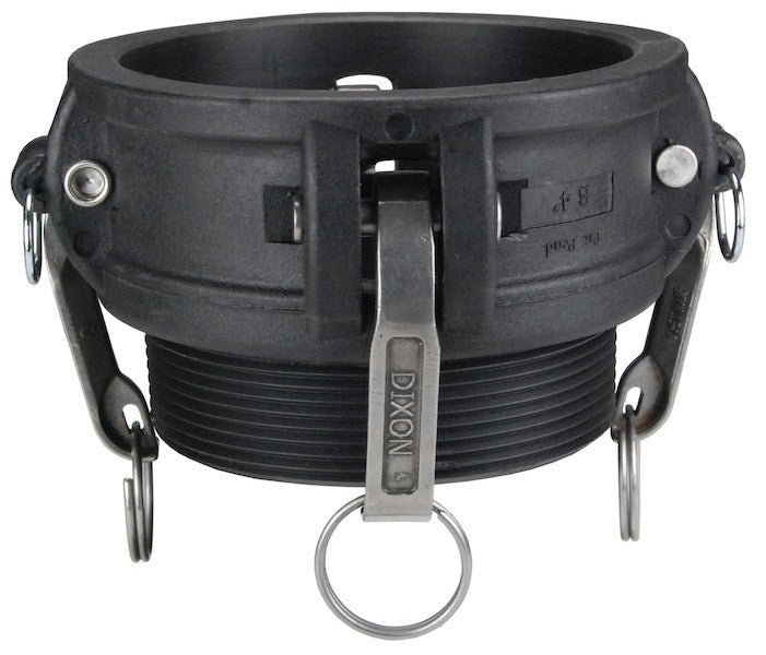 4" Fem Coupler x Male NPT w/ 4-Handles Polypropylene - Specialties ...