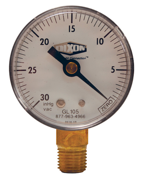 Vacuum Gauge, 2-1/2" Face 1/4" Lower Mount - Specialties Company of ...
