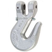 Crosby 1/4" L-1338 Grade 100 Alloy Clevis Cradle Grab Hook with Latch ...